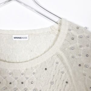 Minnie Rose | Sweaters | Minnie Rose Embellished Beaded Cashmere ...